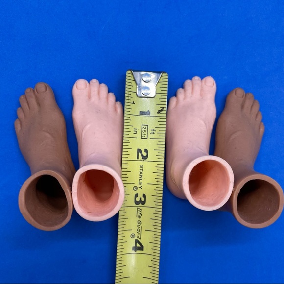 Source Unknown | Accents | Finger Feet Puppets Flesh Vinyl Set 4 Mini ...